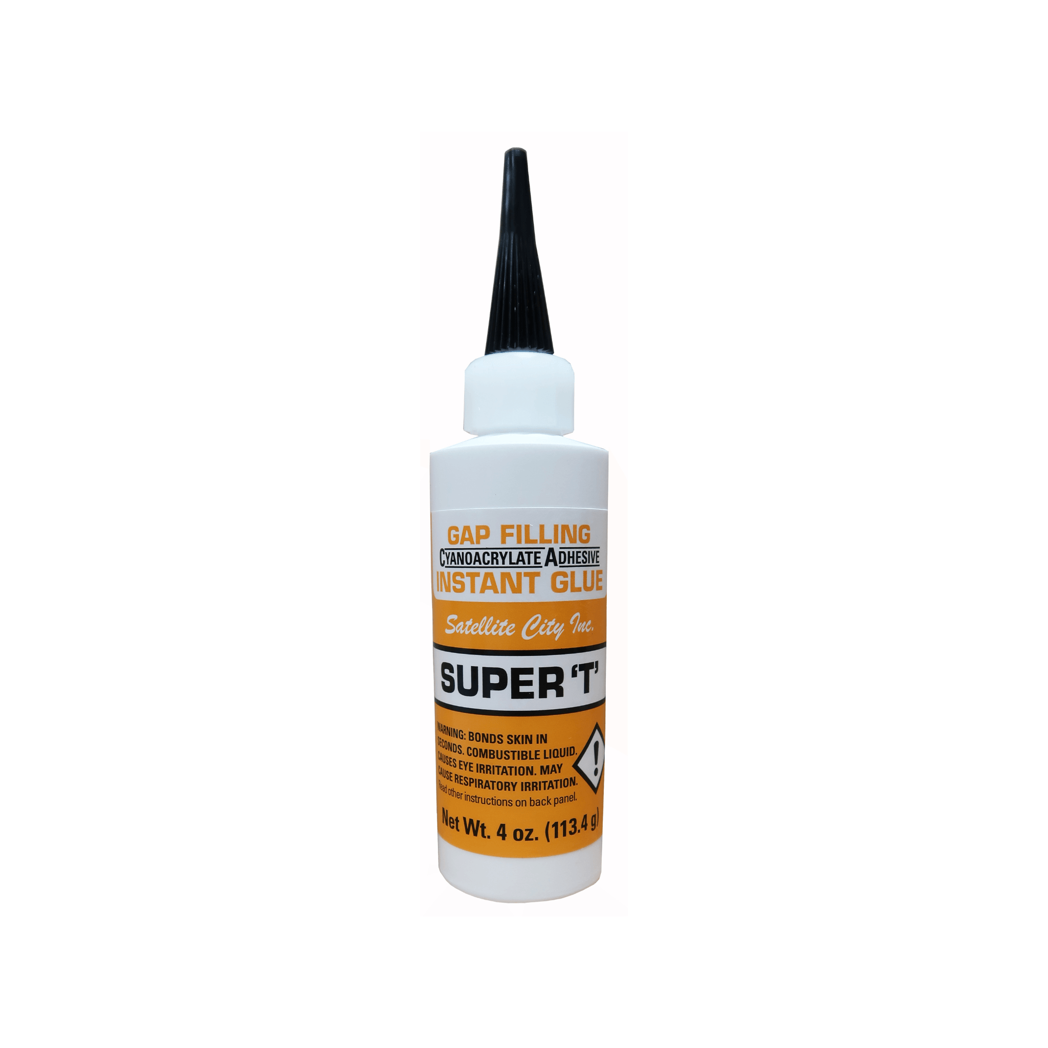 Satellite City HST-8 Super T 4oz Medium CA Glue | Direct Stone Tool Supply, Inc